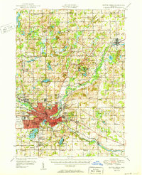 1950 Map of Battle Creek, MI — High-Res, 1950 Print #3 | Pastmaps